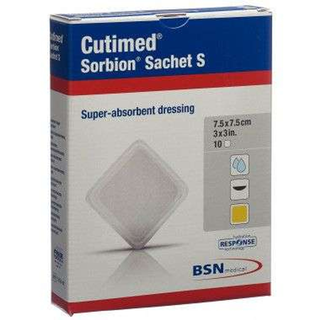 Cutimed Sorbion Sachet S 7.5cm x 7.5cm | 10 Pack – Wound Products Australia